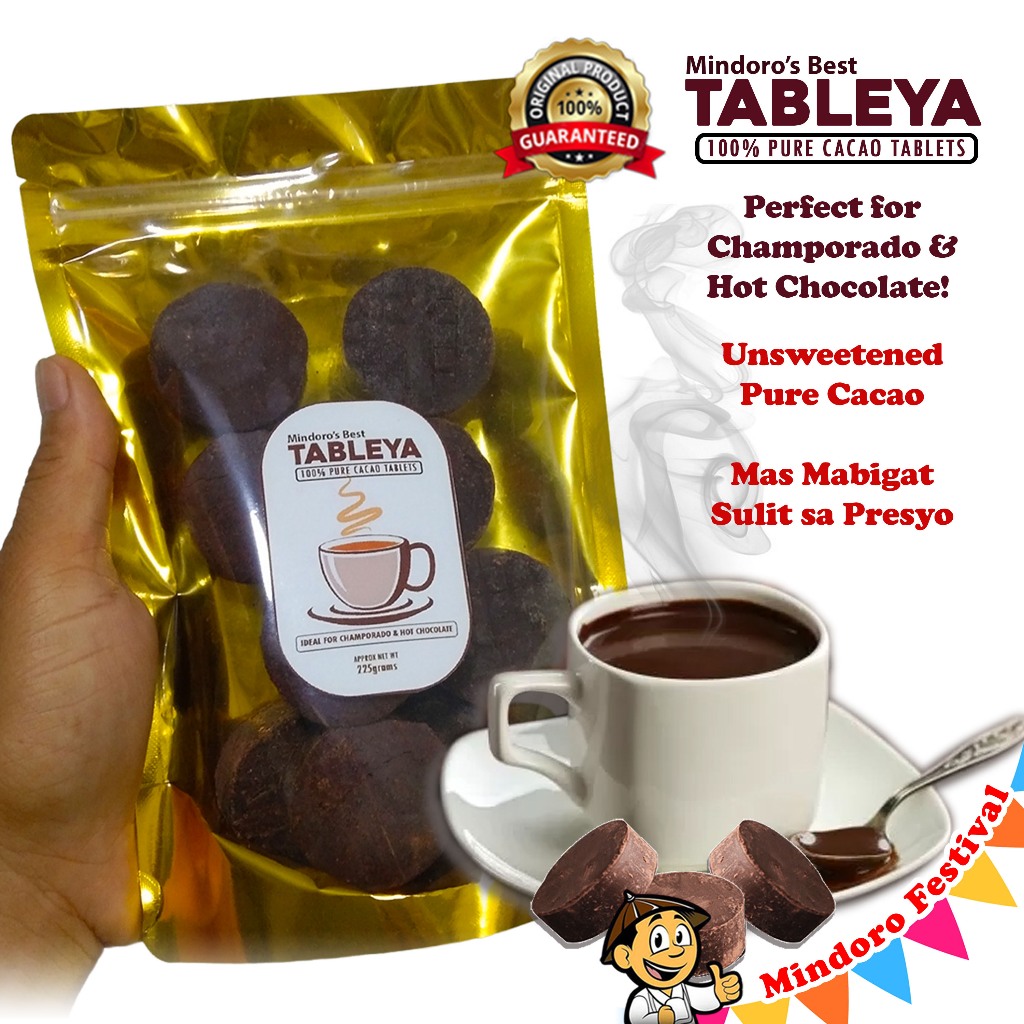 Tablea Mindoro Original Tableya Premium Quality 100% Pure Cacao ...