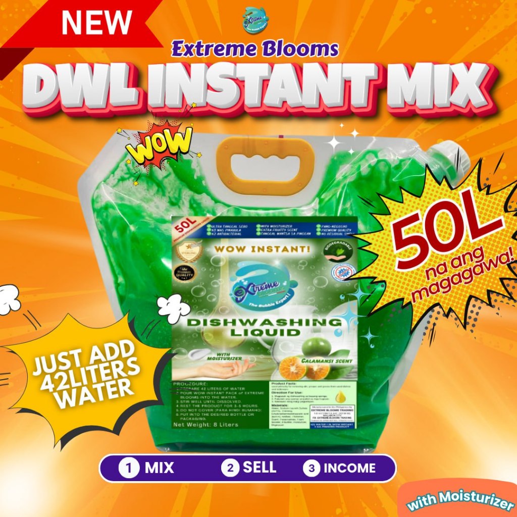 (WOW! INSTANT !!) DIY DISHWASHING LIQUID KIT 50 Liters Yield (Just Add ...