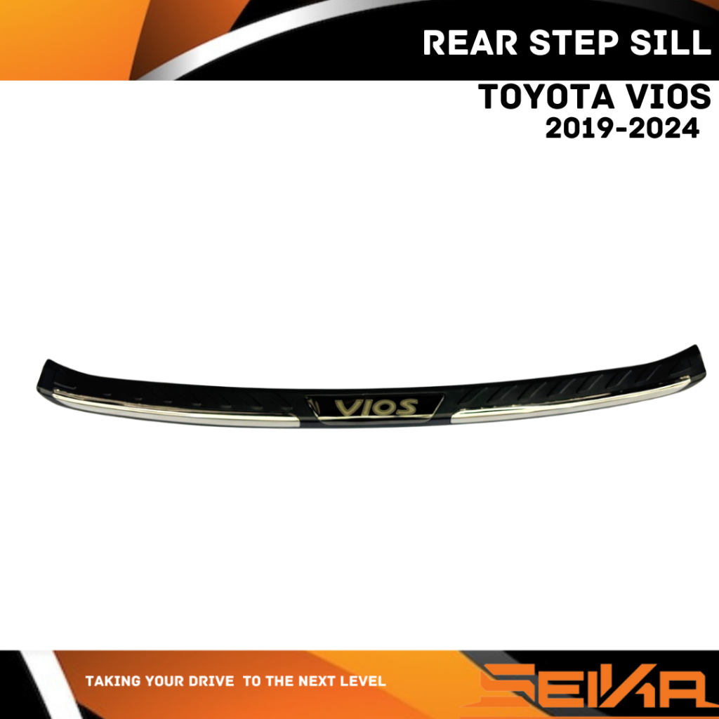 TOYOTA VIOS (2019-2024) Rear Step Sill/Rear Bumper Guard, car ...