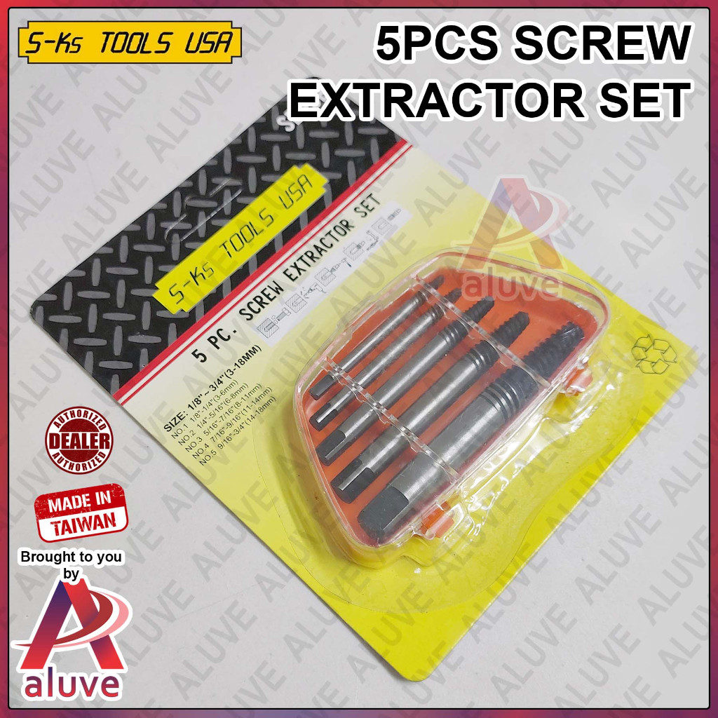 Sks Tools USA 5pcs. Screw Extractor Set | SE-5B | Shopee Philippines