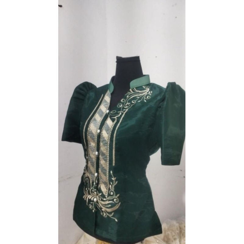 filipiniana blouse color green and color dustin blue and colored black ...