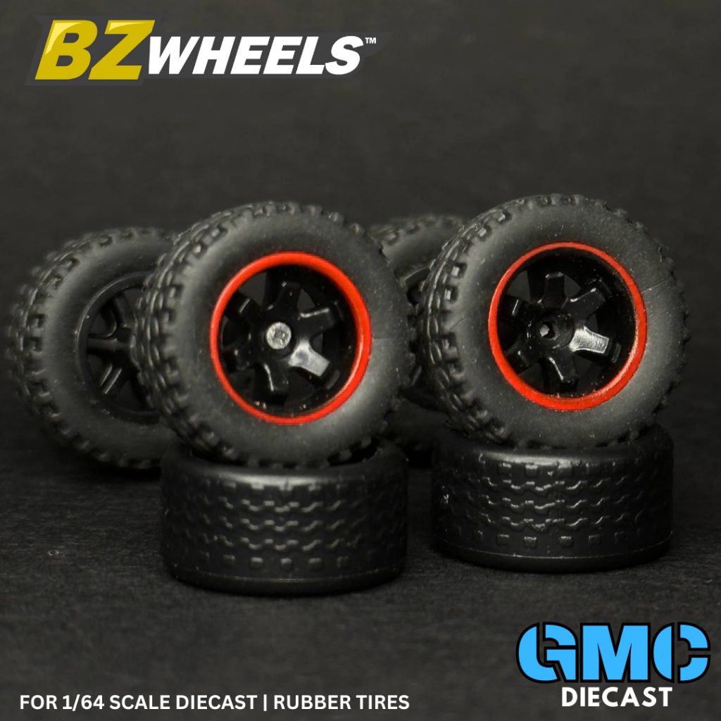 BZ WHEELS. 4X4 RUBBER TIRES (1/64 SCALE DIECAST ONLY) | Shopee Philippines