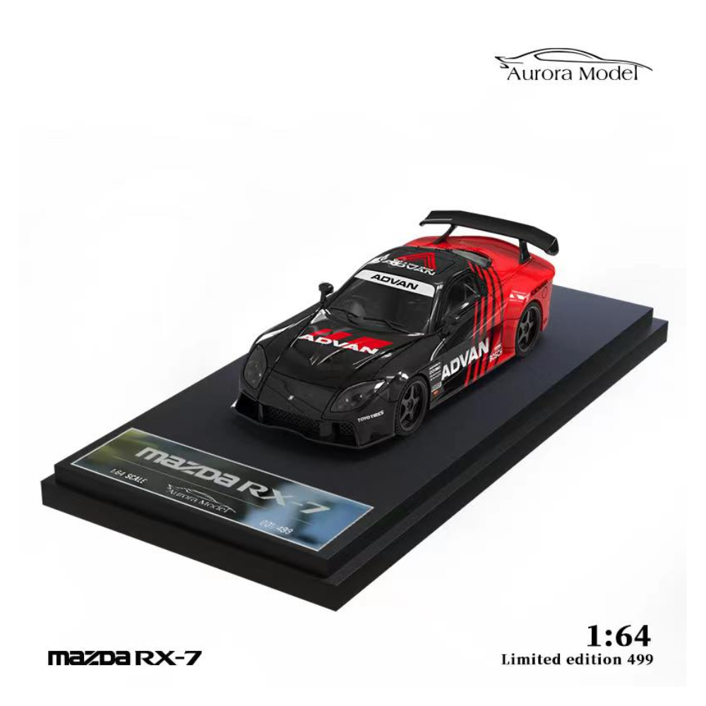 Aurora Model x Time Micro 1/64 Scale RX-7 FD3S Veilside Fortune Advan ...