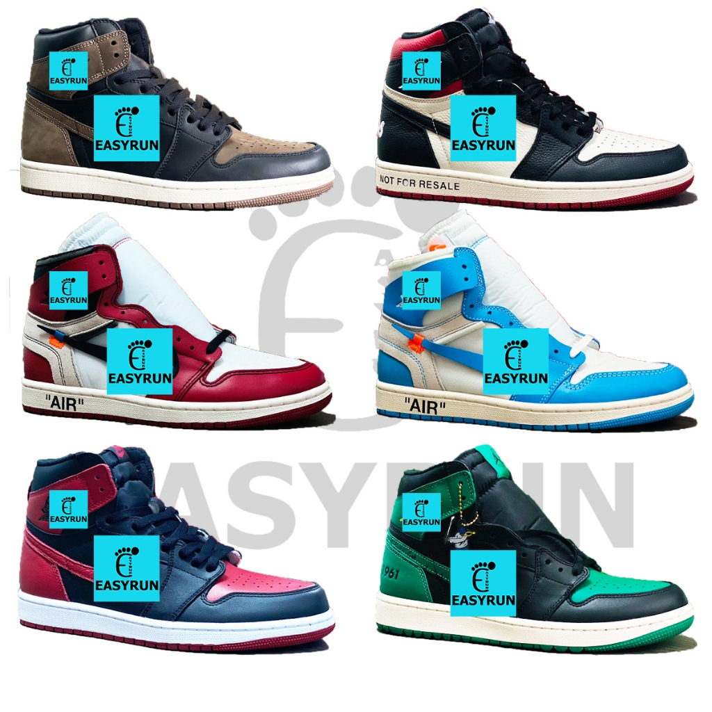 EASYRUN UA Shoes Jor/dan 1 Highcut Fashion Casual Shoes For Men ...
