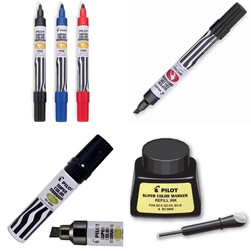 Pilot Super Color Marker | Permanent | Fine Broad Refill Ink | Shopee ...