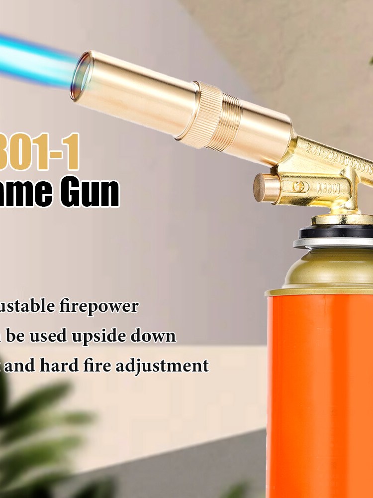 Welding Torch Gas Burner Flame High Temperature Brass Copper Gas Torch ...