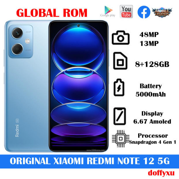 Rdmi Note 12 5G 6/128GB Original | Shopee Philippines