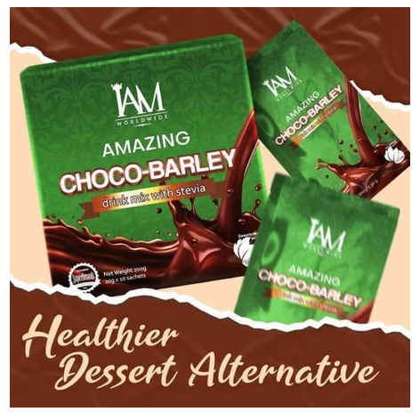 IAM Amazing Choco-Barley 10 sachets(drink mix with stevia) | Shopee ...