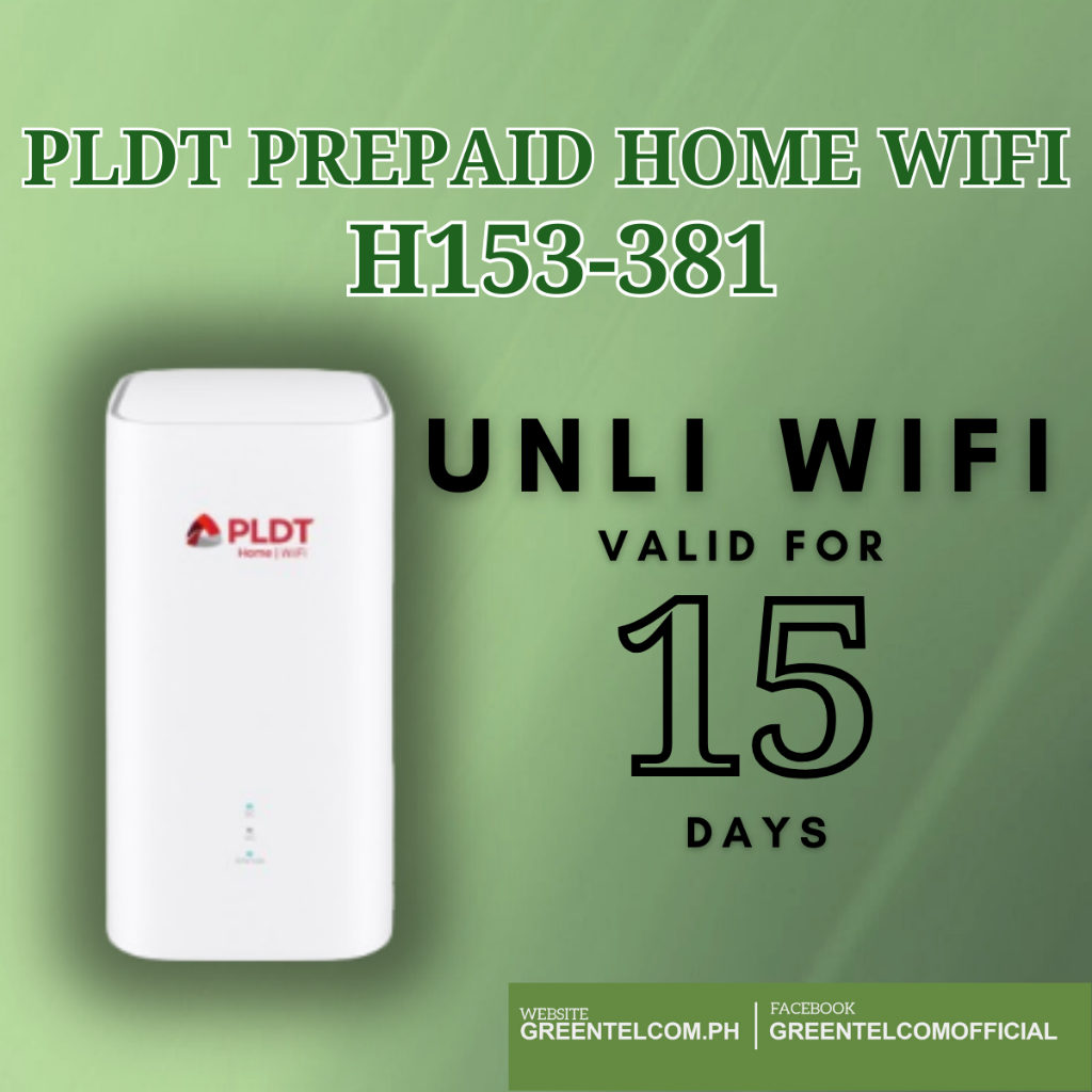 5G+ PLDT Home WiFi H153-381 with 15 days UNLIMITED INTERNET | Shopee ...