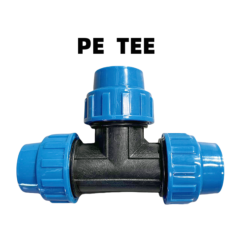 PE Compression Fittings 1/2" 3/4" 1" TEE hdpe pvc pipe socket TEE | Shopee Philippines