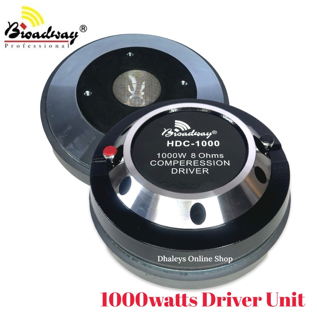 Broadway 1000watts Compression Driver Unit Bolt On HDC-1000 Tweeter Driver Unit | Shopee Philippines