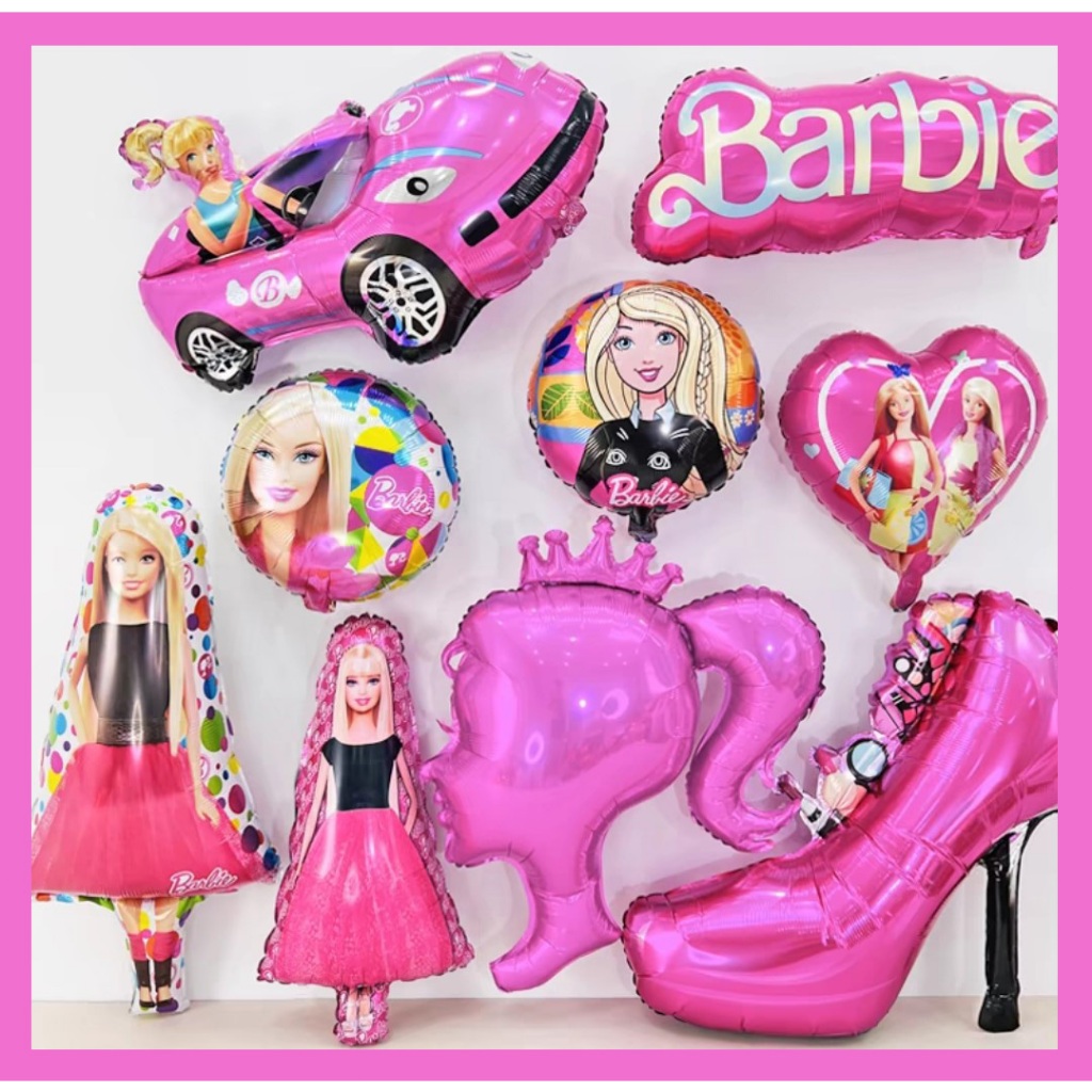 Barbie Balloon Barbie Pink Theme Party Girls Favorite Balloon Birthday ...
