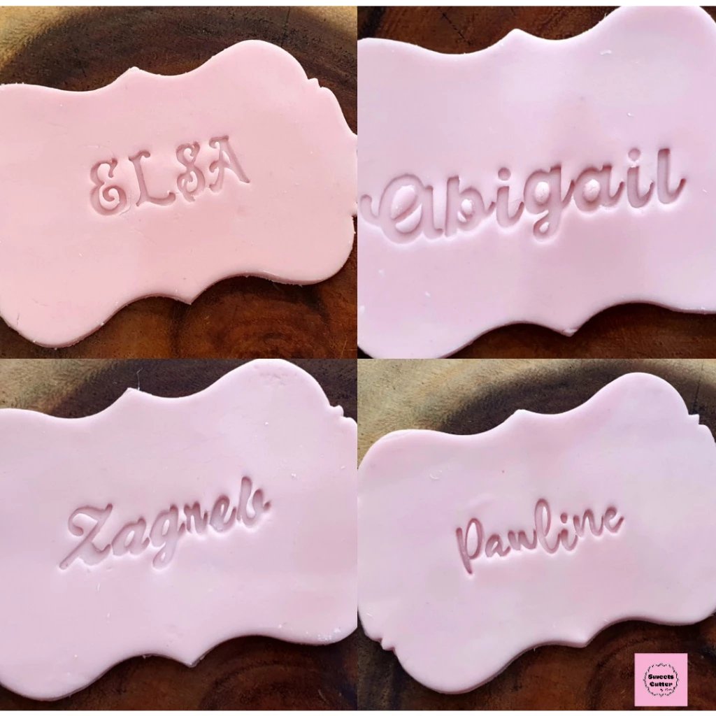 Letter Fonts Fondant Cake Cookies or Clay Cutter Stamp | Shopee Philippines