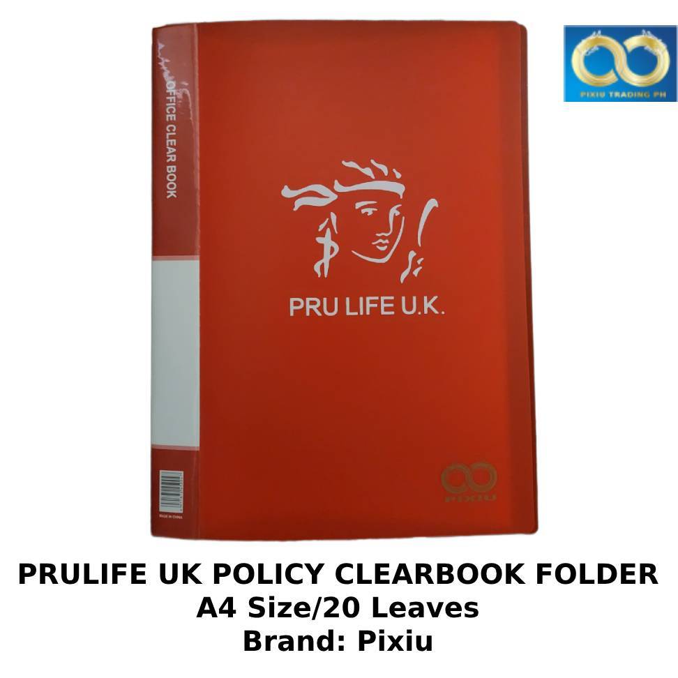 PRU LIFE UK FOLDER POLICY CLEAR BOOK 20 LEAVES HIGH QUALITY (BRAND ...