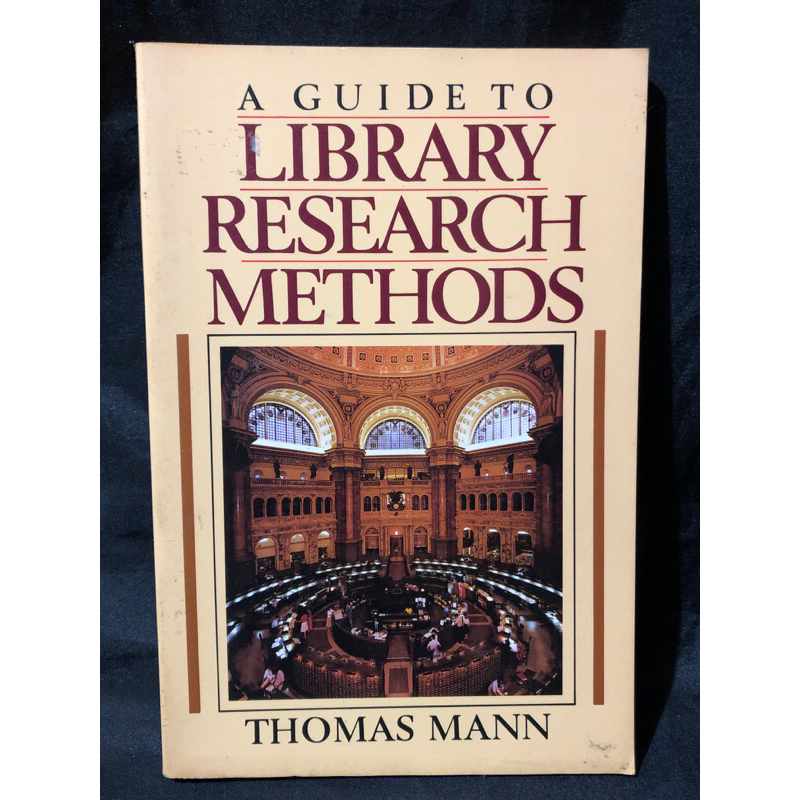 A GUIDE TO LIBRARY RESEARCH METHODS BY THOMAS MANN | Shopee Philippines