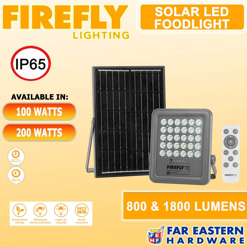 FIREFLY Solar LED Floodlight EFL51100DL | EFL51200DL | Shopee Philippines