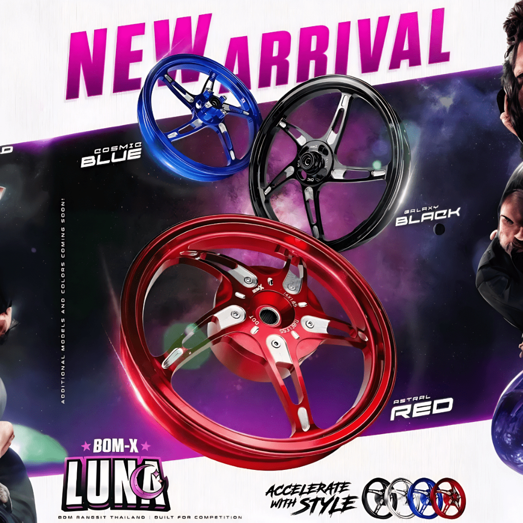 BOM RANGSIT MAGS/RIM LUNA FOR CLICK 125/150x14-5 SPOKES MOTORCYCLE ...