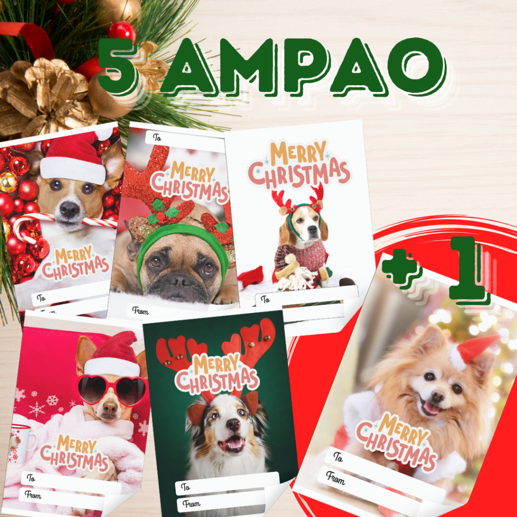 5 + 1 Christmas Ampao with Personalized Request Design | Shopee Philippines