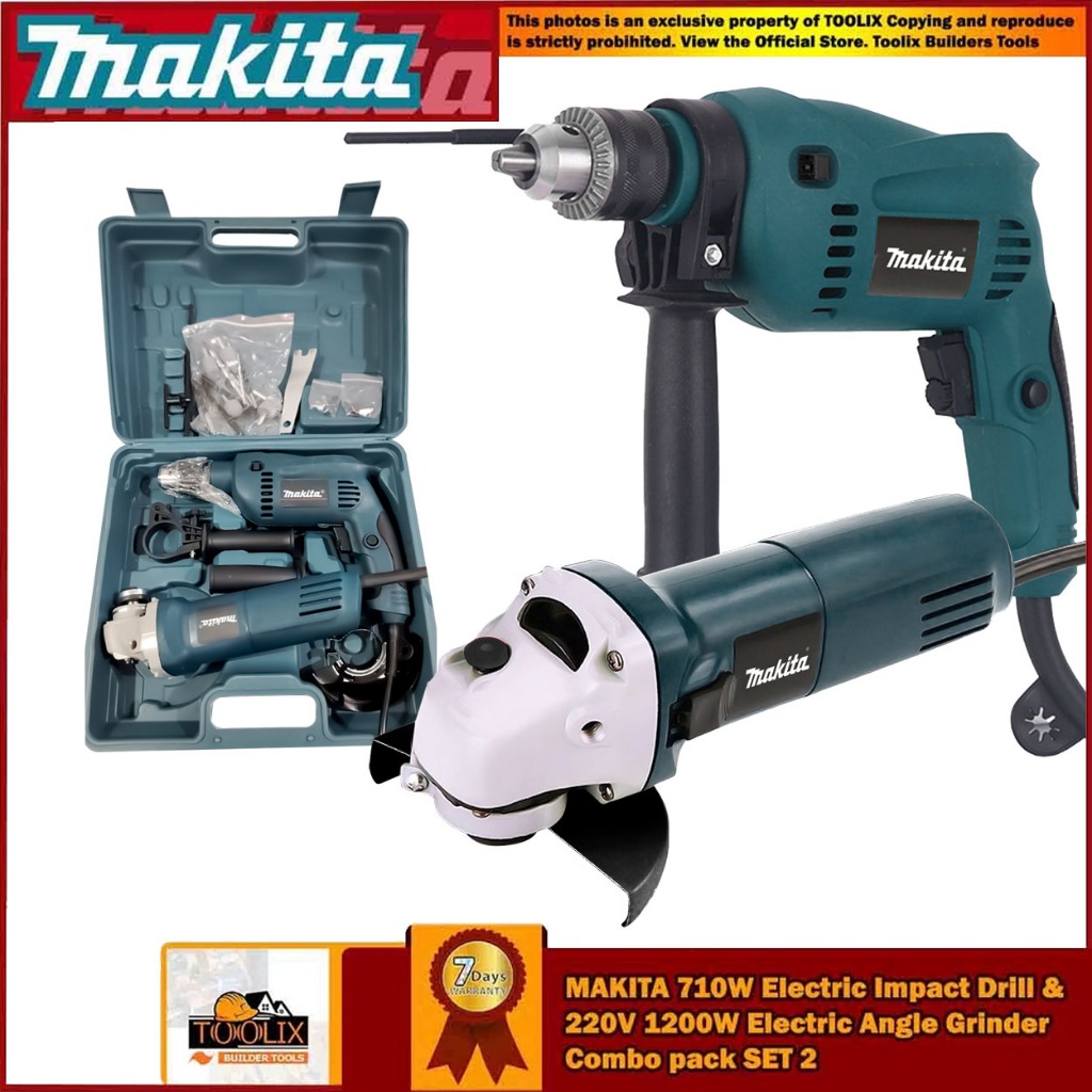 Makita Electric Drill Set Drill And Grinder And Drill Set Grinder ...