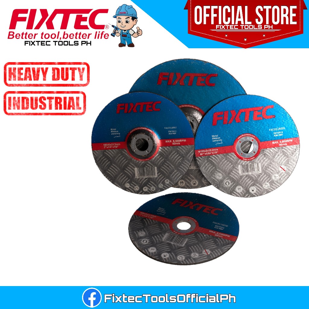 Fixtec Abrasive Cutting Disc - Versatile Cutting for Metal, Stone, and Concrete FACD111510 ...