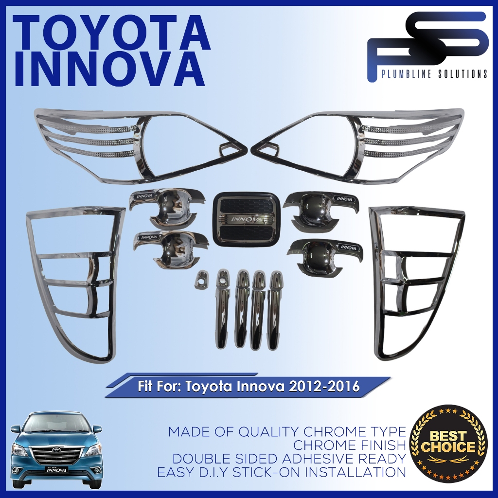 Toyota Innova Garnish Cover Set 2012 - 2016 / 2016 - 2022 Garnish Cover ...