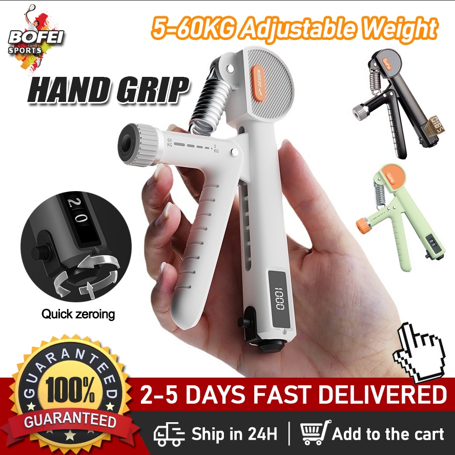 Hand grip 5-60KG Adjustable weight Countable Grip Hand strength ...