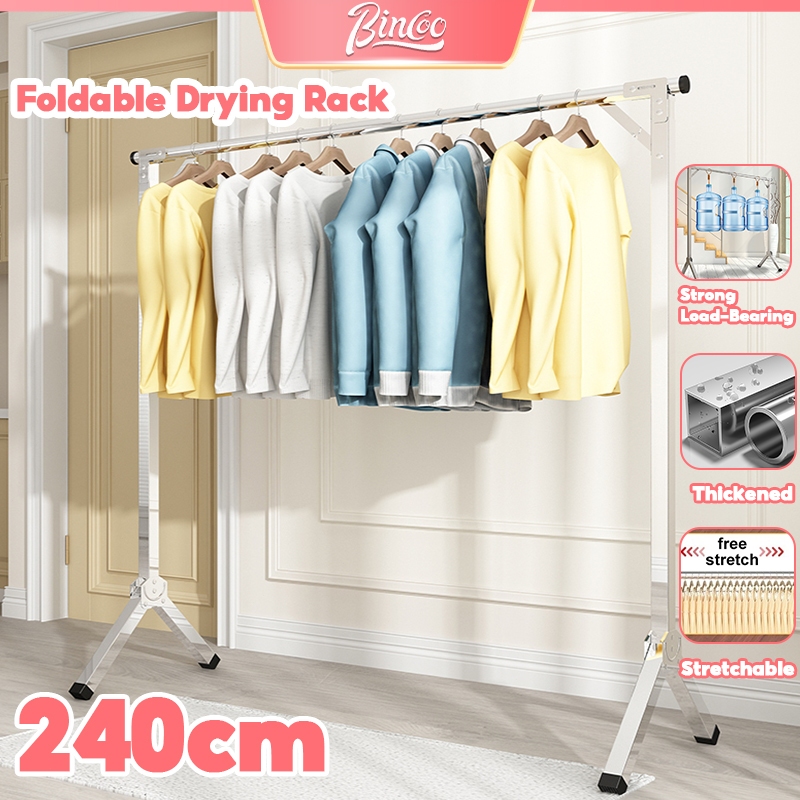 BINCOO Adjustable Drying Rack Foldable Sampayan Clothes Rack For Indoor ...
