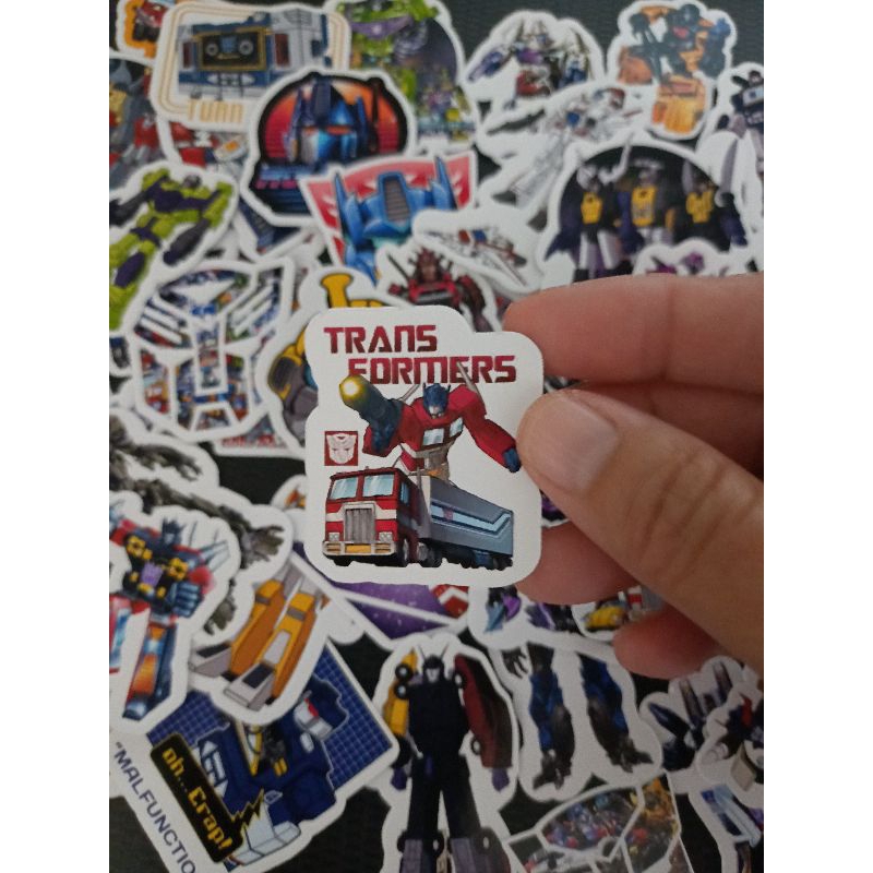 50pcs Transformers Sticker Pack Waterproof-Scratchproof | Shopee ...