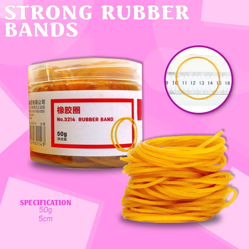 High Strength Elastic Silicone Rubber Band 50G | Shopee Philippines