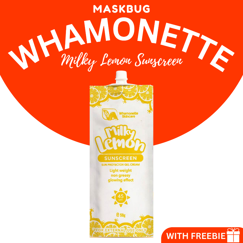 Whamonette Skincare, Milky Lemon Sunscreen 50g, sun defense, with spf ...