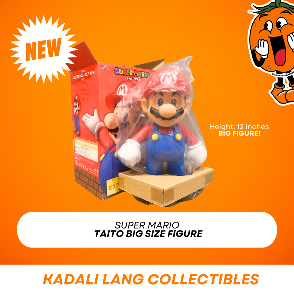 AUTHENTIC Super Mario Taito Big Size Figure | Shopee Philippines