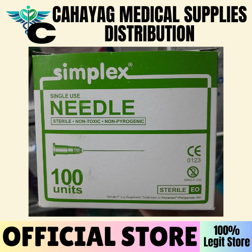 SIMPLEX NEEDLE ALL SIZES G24, G18, G23, G20 (PER BOX) | Shopee Philippines