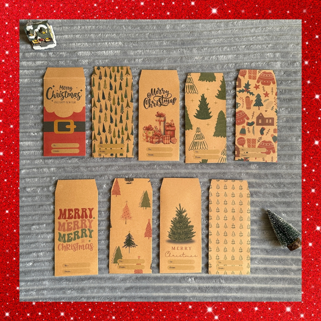 1pc/5pcs Christmas Angpao Money Envelope Ampao Christmas Envelope Gift ...