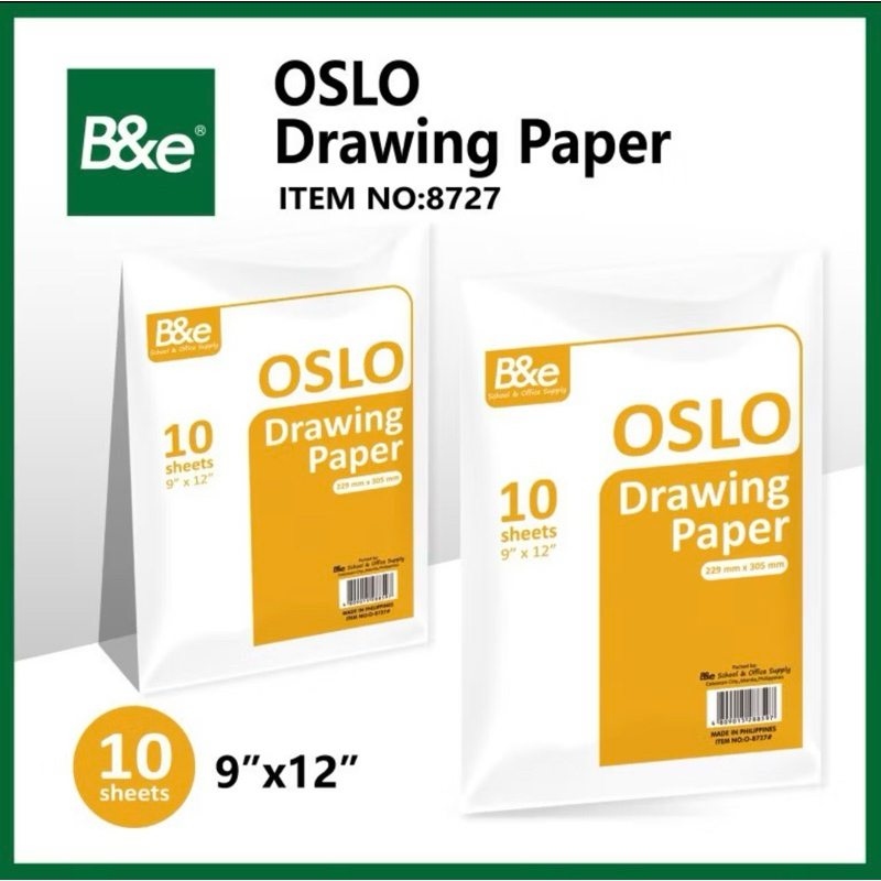 B&e Oslo Paper 10sheets 9x12 229mmx305mm | Shopee Philippines