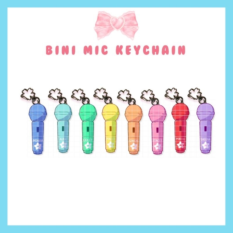 ONHAND BINI MIC ACRYLIC KEYCHAIN UV PRINTED | Shopee Philippines