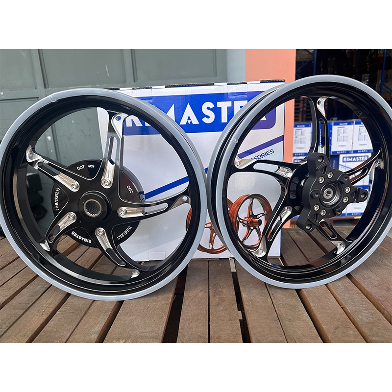 Rimaster CNC MAGS For Aerox155 aerox V1 NVX155 front disc rear drum 1.85*2.15/14S 5 SPOKES ...