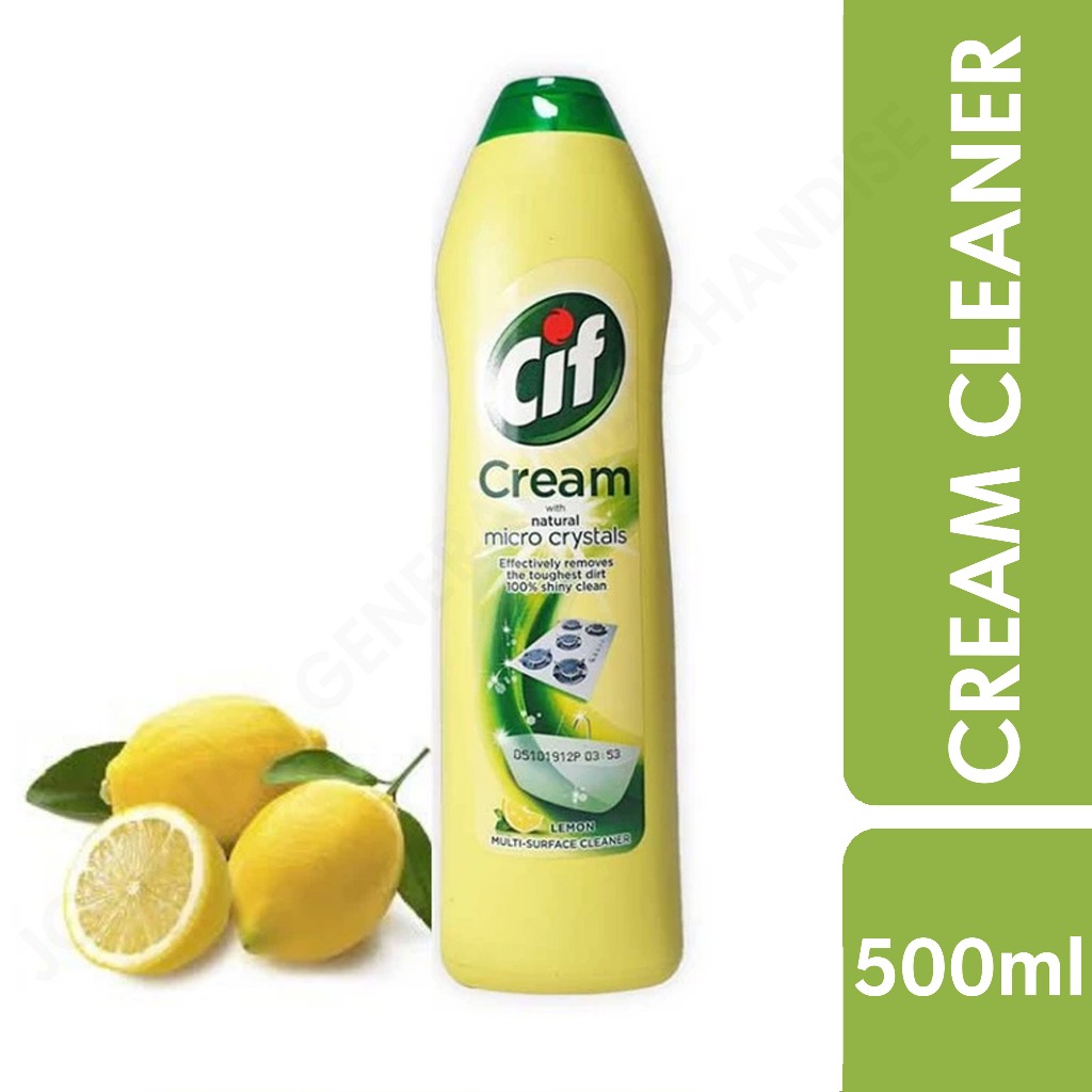 Cif Cream Cleaner with Micro Crystals Lemon 500ml | Shopee Philippines