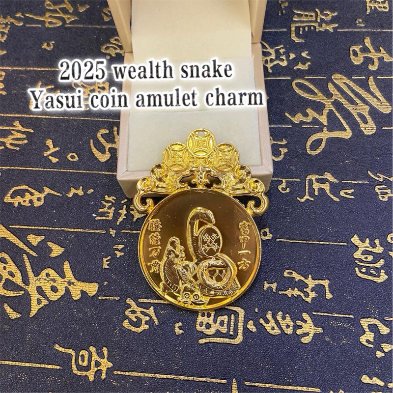 2025 wealth snake yasui coin amulet charm | Shopee Philippines