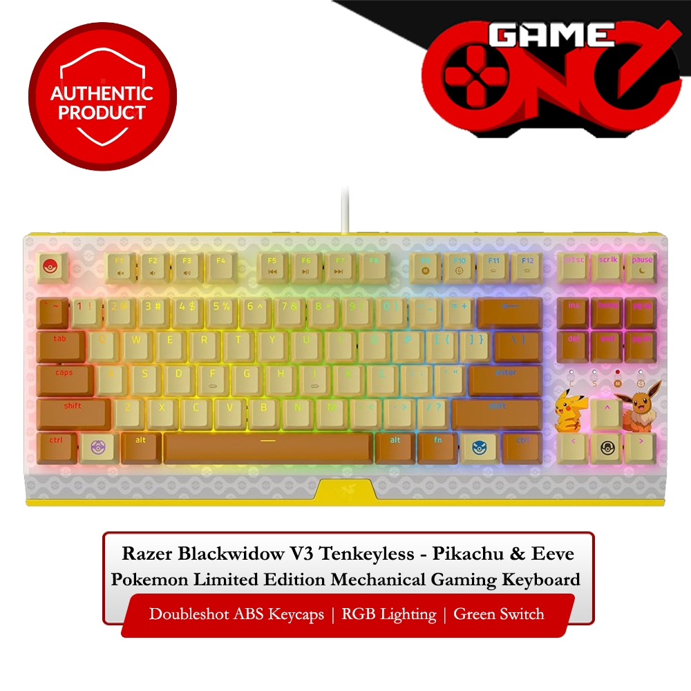 Razer Blackwidow V3 Tenkeyless Pokemon Limited Edition Mechanical ...