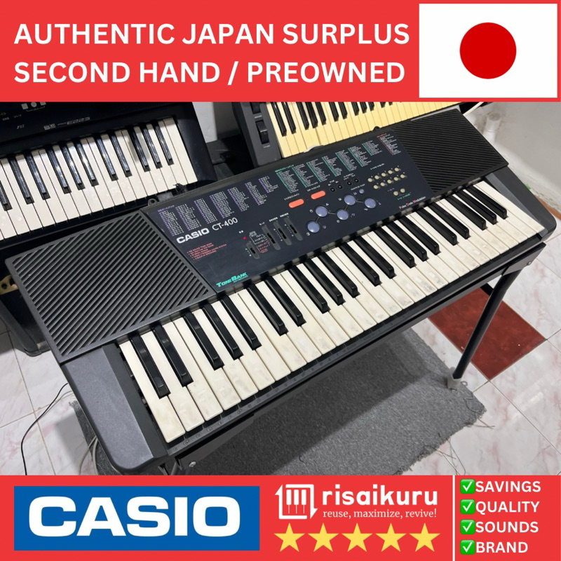 Casio CT-400 Casiotone Piano Keyboard Organ 49 Keys Japan Surplus | Shopee Philippines
