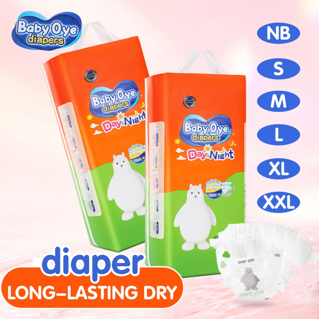 BabyOye baby Korea newborn Pull-up Pants/Tape diapers 50pcs NB-XXXL newborn essentials Pants ...