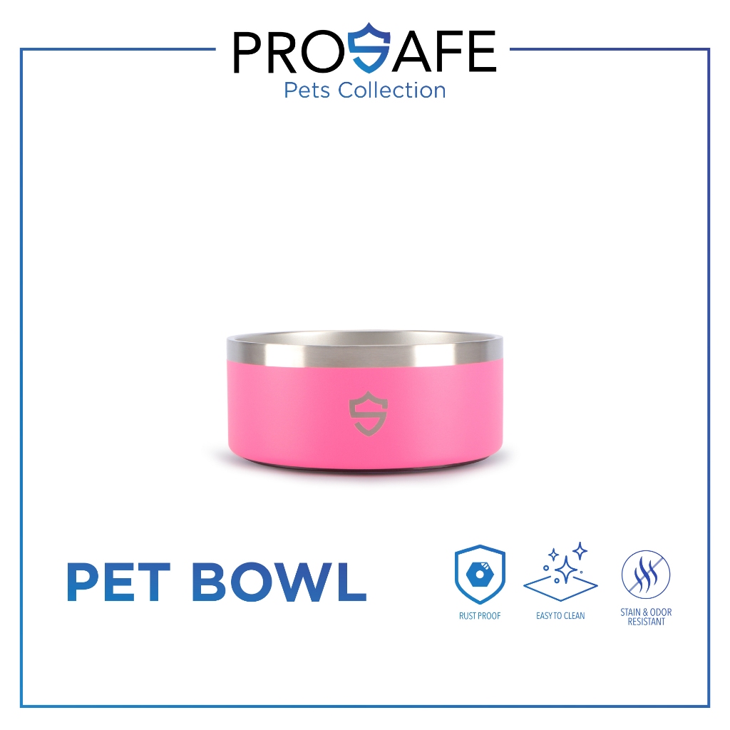 ProSafe Pet Bowl 16oz (with Customized Laser Engraving Option/Stainless Steel/Vacuum Double Wall ...