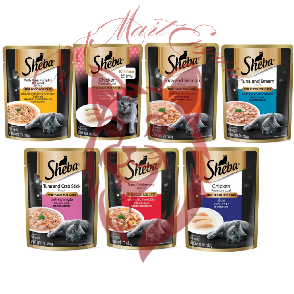 Sheba Wet Cat Food in Pouch 70g | Shopee Philippines