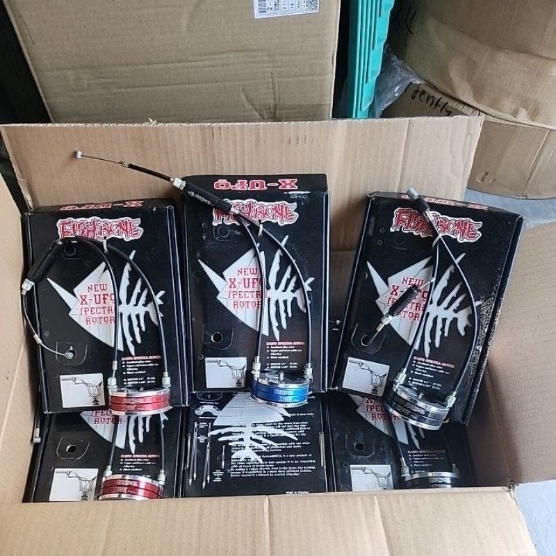 fishbone rotor x-ufo for standard 1-1inch bmx 1000 pesos black blue red ...
