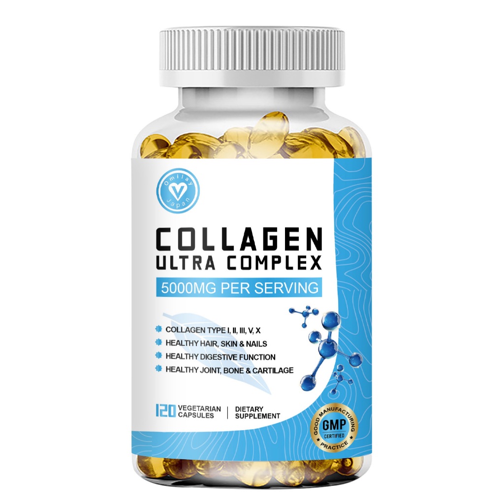 Collagen Capsules Ultra Complex(Types I, II, III, V & X) for Anti-Aging ...
