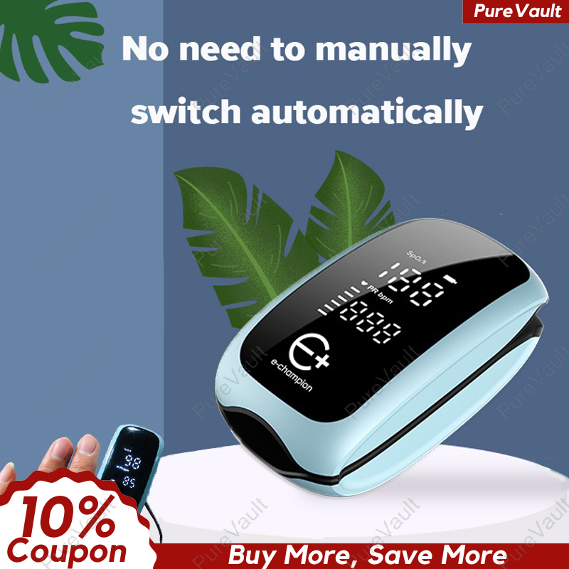 PureVault Oximeter Finger Pulse Pedia Health Monitor Rechargeable For ...