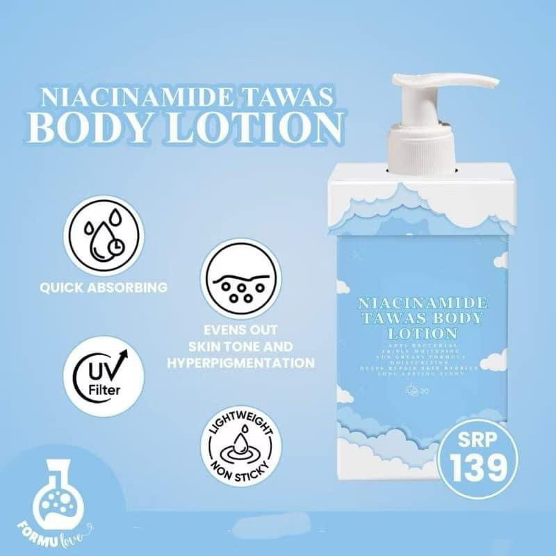 Niacinamide Tawas Body Lotion Anti Bacterial,triple Whitening with ...