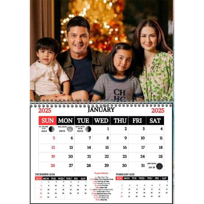 2025-2026 CUSTOMIZE LAMINATED CALENDAR | Shopee Philippines