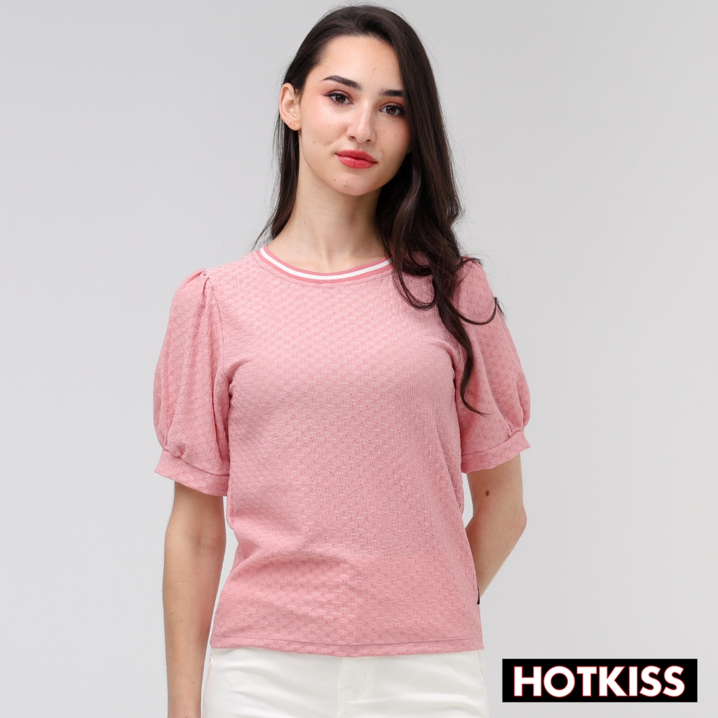 Hotkiss Special Fabric Knits Short Sleeves Blouse HST12-0113 | Shopee ...