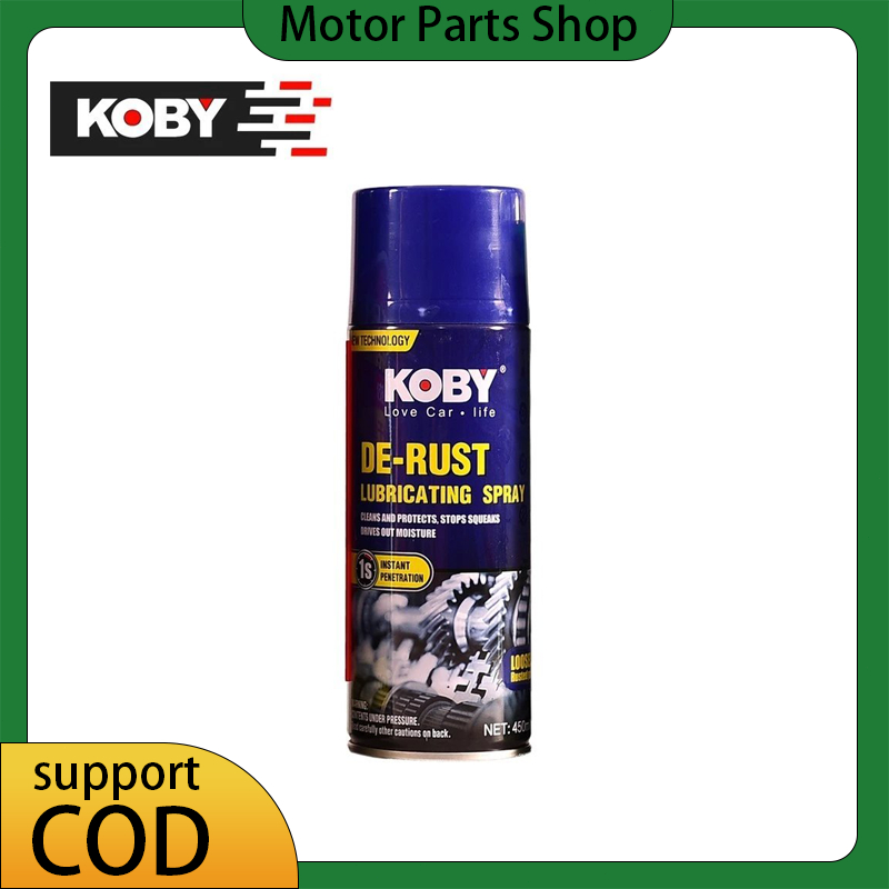 KOBY DE-RUST Remover Lubricating Spray and Penetrating Oil 450ml for ...
